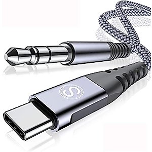 sweguard USB C to 3.5mm Audio Aux Jack Cable 4ft USB Type C to 3.5mm Male Car Stereo Speaker Aux Cord for iPad Pro Air 4 5 Mini 6, Samsung Galaxy S23 S22 S21 S20 Note 20 10 Z fold Pixel LG Moto Phones