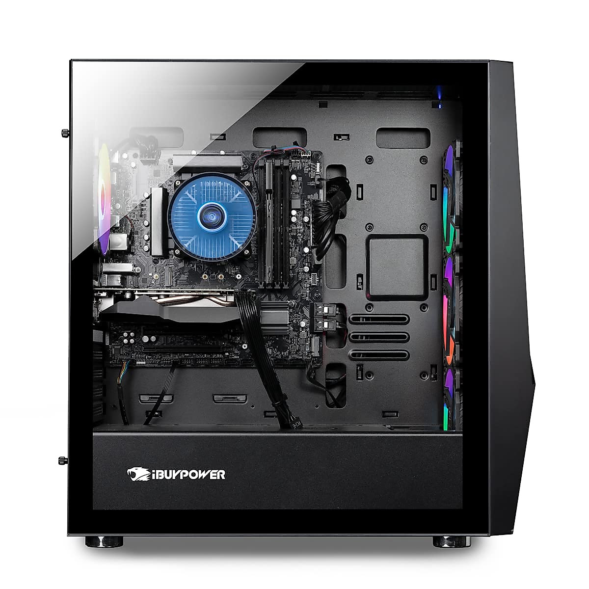 iBUYPOWER Pro Gaming PC Computer Desktop - SlateMR 246i (Intel Core i5-11400F 2.6GHz, AMD Radeon RX 6500XT 4GB, 8GB DDR4, 500GB NVMe, RGB Fans, WiFi Ready, Windows 11 Home)