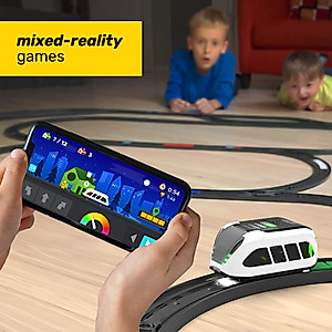 intelino Smart Train Starter Set: Award-Winning Robot Toy Train; App-Based + Screen-Free Drive Modes; 3 Free Apps for Playing and Learning; Programmable with Color Tiles, Scratch & Python; for Ages 3+