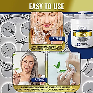 Advanced Clinicals Retinol Body Cream + Green Coffee Bean Oil Slim & Tighten Body Lotion Moisturizer Skin Care Set, Anti Aging Firming & Tightening Dry Skin Rescue Face & Body Cream Set, 2-Pack