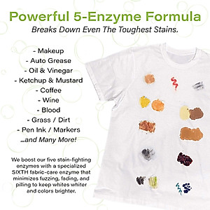 Heritage Park Luxury Laundry Detergent | Dermatologist Tested Plant based Natural & Enzyme Laundry Detergent | Sensitive Skin Friendly - Fragrance Free (32 fl oz)