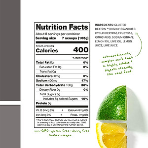 Skratch Labs Super High-Carb Hydration Powder | Carbohydrate Powder with Cluster Dextrin and Electrolytes | Endurance Energy Drink | Lemon + Lime (840 Grams) | Non-GMO, Gluten Free, Vegan, Kosher