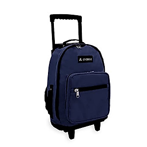 Everest Wheeled Backpack - Standard, Navy, One Size