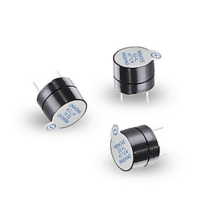 Mecion 18Pcs 5V 85dB Active Buzzer Electronic Alarm Continuous Beep Mini Active Piezo Buzzers