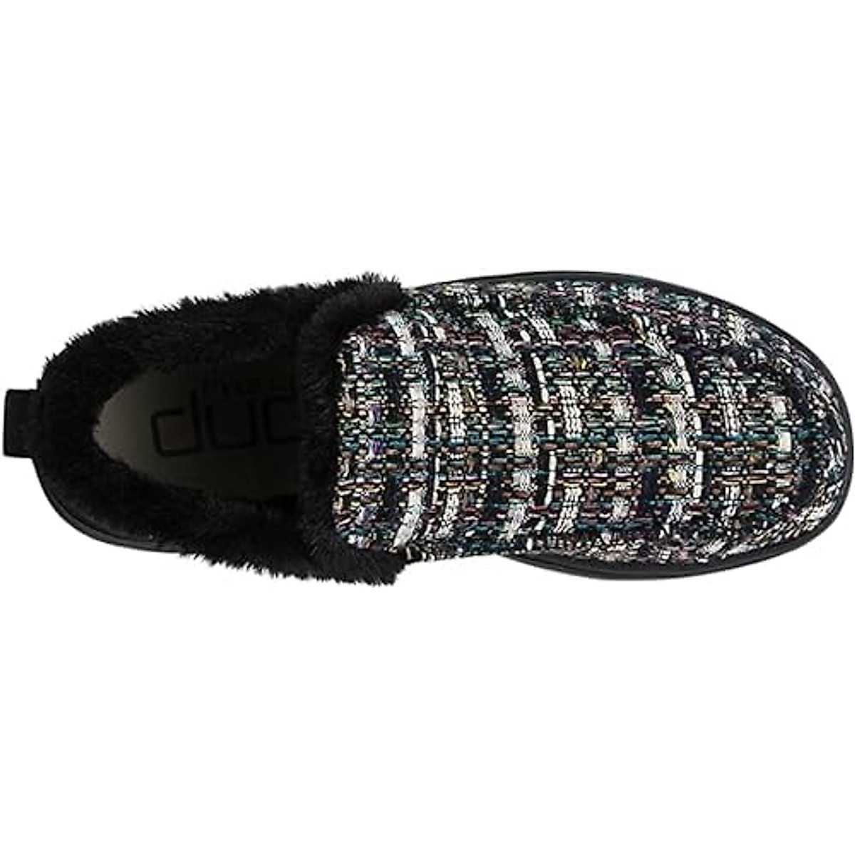 Hey Dude Women's Denny Shoe, Confetti Black, 10 M