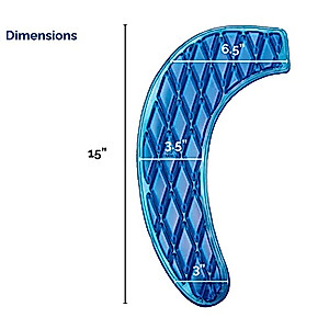 Morvat Washable Gel Toilet Seat Cover, Padded Riser Cushion for Toilets & Commode Chair, Maximum Pain Relief Comfort & Support, Adhesive Raised Donut Pad for Elderly & Handicapped, Blue