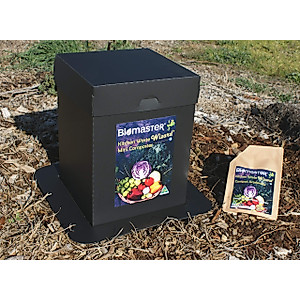 Kitchen Waste Wizard Mini Composter (100% Recycled Material, 10” Width x 18” Height)