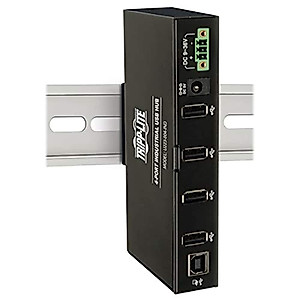 Tripp Lite 4-Port Rugged Industrial USB 2.0 Hi-Speed Hub w 15KV ESD Immunity and metal case, Mountable(U223-004-IND)