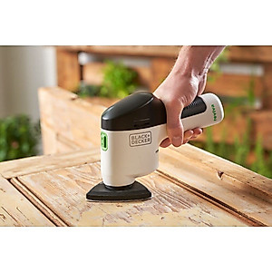 BLACK+DECKER REVIVA 12V MAX Cordless Detail Sander, White