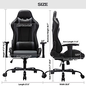 AFO High Back Desk Ergonomic Adjustable Computer Gaming Chair, Grey