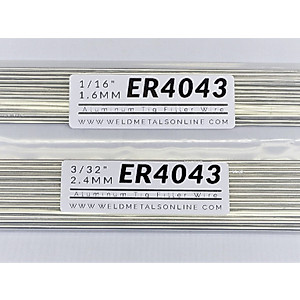 Aluminum TIG Welding Starter Kit – (20) 1/8” 5052 Aluminum Coupons, (20) 1/16” 5052 Aluminum Coupons - 1 Universal Tungsten – 1/16” 3/32” ER4043 Filler - Everything You Need In One Kit