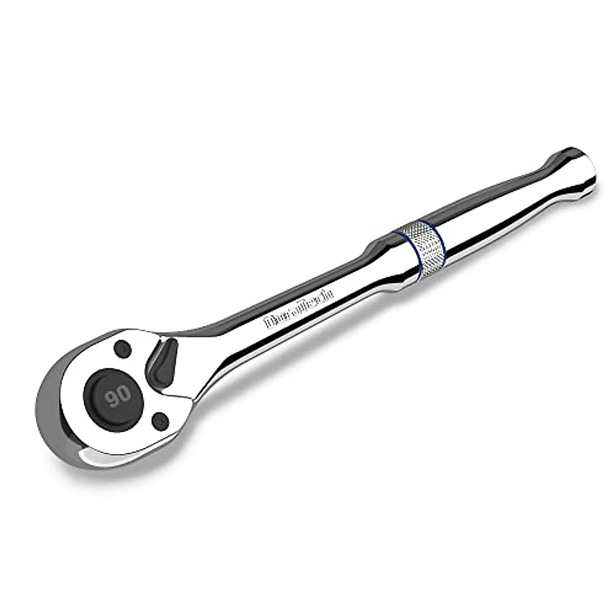 DURATECH 3/8-Inch Drive Ratchet, 90-Tooth Quick-release Ratchet Wrench, Reversible, Chrome Alloy Made, Full Polished, Gifts for Men Gifts for Women Gifts for Dad