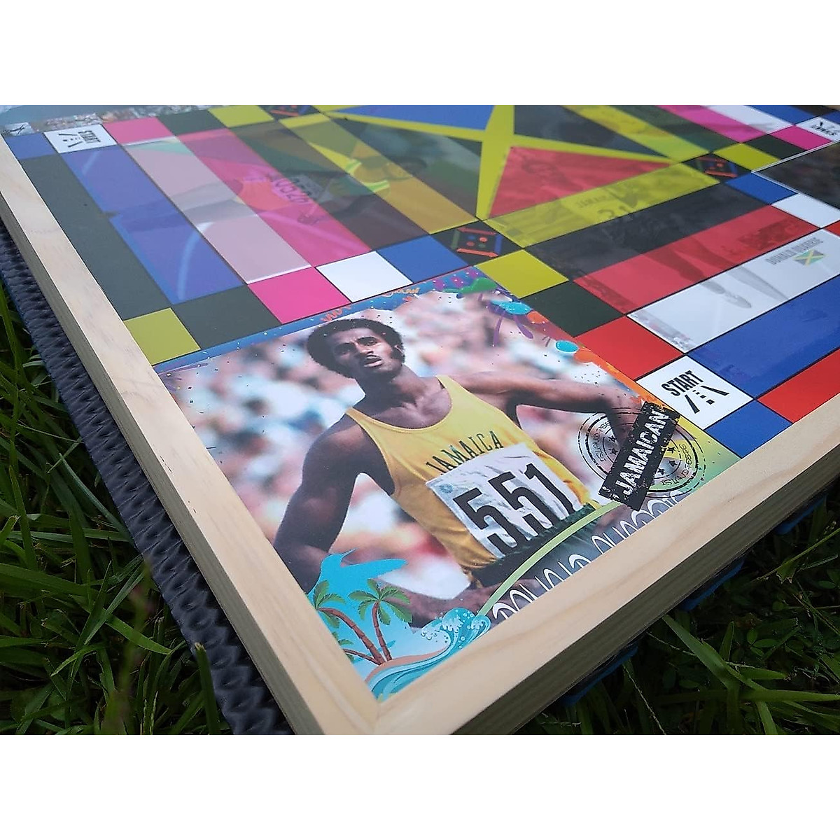 Jamaican Ludo Legendary Athletes Edition | 24in x 24in Board Game | Family Game Night Activity | Fun Easy Multi-Player Entertainment (Ludi/Ludy/Loodi)