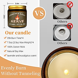 Coach Gifts Thank You Gifts for Coach Best Coach Gifts for Men Women Coach's Last Nerve Candle Gifts for Baseball Coach Softball Basketball Soccer Volleyball Tennis Rugby Swim Perfect Coach Present