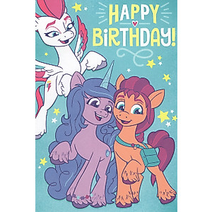 Heartline My Little Pony Happy Birthday Card - You Deserve A Magically Wonderful, Completely Unforgettable, Abso-Cute-Ly Amazing Day!