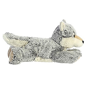 Aurora® Adorable Flopsie™ Winter Wolf™ Stuffed Animal - Playful Ease - Timeless Companions - Gray 12 Inches
