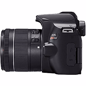 EOS Rebel SL3 DSLR Camera with EF-S 18-55mm f/4-5.6 is STM and EF 75-300mm f/4-5.6 III Lens + Accessory Bundle Kit (Flash, Travel Charger, Extra Battery, and More)