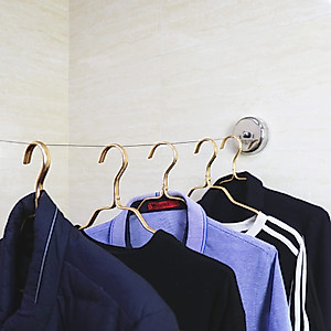 Retractable Clotheslines 9Ft Retracting Clothes Line Wall Mounted Stainless Steel Clothes Dryer Laundry Line Indoor Outdoor Hanging Laundry Rope Clothing Drying Rack for Shower Room Bathroom Hotel