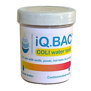 iQ.BAC Water Testing Kit 4 Pack | Coliform & E Coli Testing Kit | Hot Tubs Pond Lake Well Pool Test Kit | E Coli Testing Kit | Portable Water Test Kit | Water Test Kits For Drinking Water Recycled