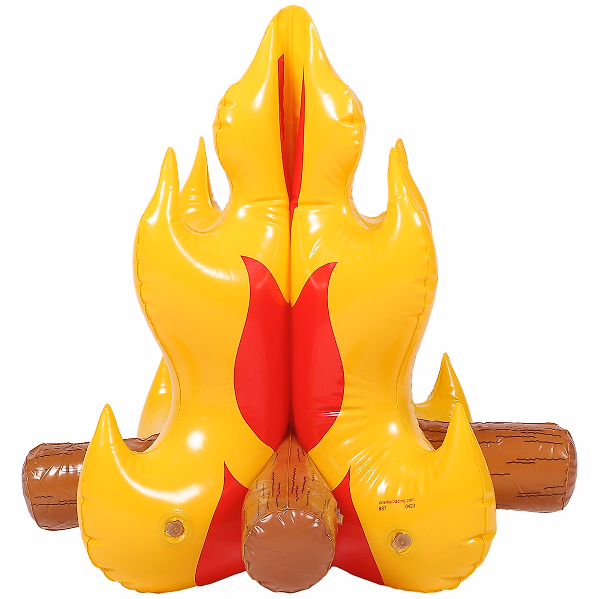 Toyvian Inflatable Campfire Camping Prop, Camping Party Campfire Party Scene Decoration 18 inches Vivid Blow up Campfire for Indoor Camping Sleepovers Scene Settings
