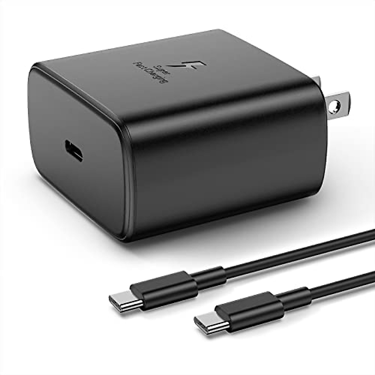 45W USB C Charger, Samsung Super Fast Charging Wall Charger for Samsung Galaxy S23 Ultra/ S23/S23+/S22Ultra/S22+/S22,Note20/S20,Galaxy TabS7/S7+/S8/S8+, with 6FT Fast Charging Cable-Black