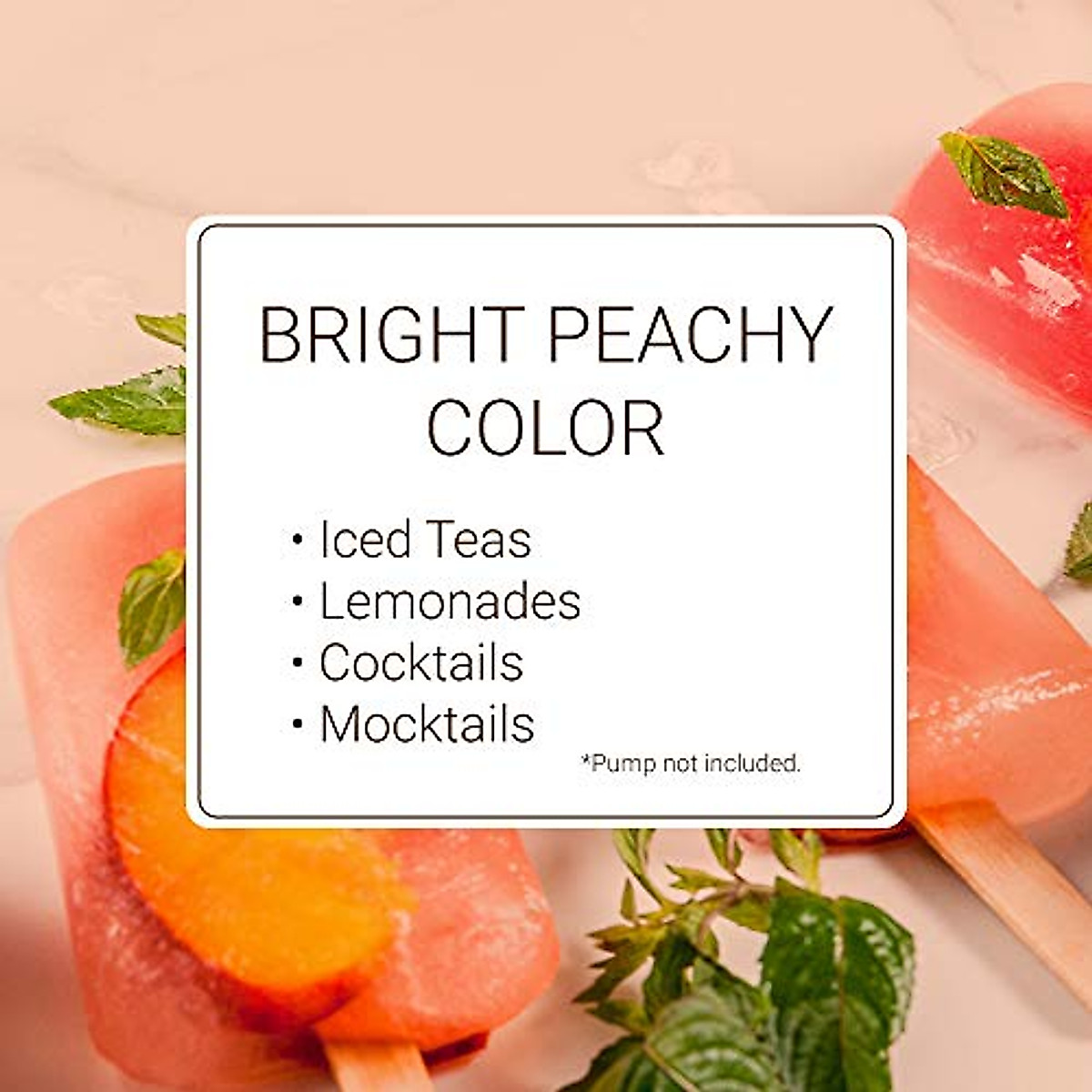 Monin - Peach Syrup, Fresh and Juicy Flavors, Great for Iced Teas, Lemonades, and Sodas, Non-GMO, Gluten-Free (1 Liter)