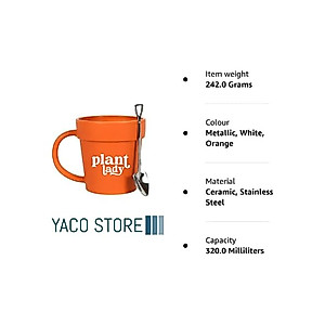 Funny Mug (Lady) HandMade Gardening Gifts for Women Unique - Plant Gifts for Plant Lovers - Plant Lady Mug - Gardener Gifts for Her - Plant Pot Cup