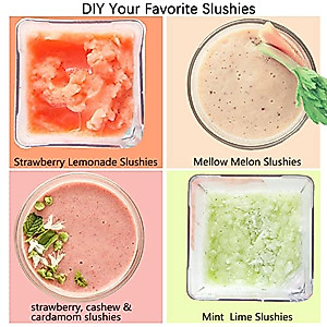 menglisi Frozen Magic Slushy Maker Cup | Mint Green Slushie Cup | Slushie Maker Squeeze Cup | Silicone Cold Drink Cooling Cup | Ice Maker Ice Cream Cup | Beer Coffe Milk Cola Mug | Gift for Women Men Him Her | 16.9oz