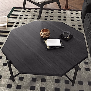 WESTICK Peel and Stick Countertops Contact Paper Black Wallpaper Peel and Stick Wood Contact Paper for Countertops Waterproof Kitchen Vinyl Counter Top Cabinet Covering Black Contact Paper 15.8"x78"