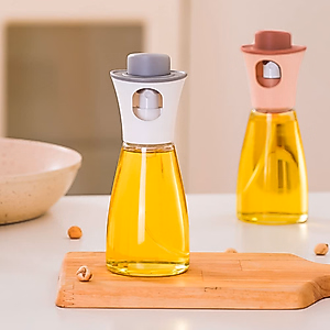 oAutoSjy Oil Sprayer for Cooking Portable Glass Refillable Dispenser Spritzer Bottle for Soy Sauce Vinegar 150ml Olive Oil Spray Bottle Mister Mini Kitchen Gadgets for Air Fryer Salad Baking BBQ Pink