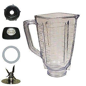 Brentwood P-OST722 Replacement Jar Set, Osterizer Blender Compatible, 0.33 Gallon Capacity (Plastic)