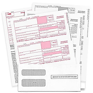 "New" 1099-NEC Forms for 2022, 4-Part Tax Forms, Vendor Kit of 25 Laser Forms and 25 Self-Seal Envelopes, Forms Designed for QuickBooks and Other Accounting Software