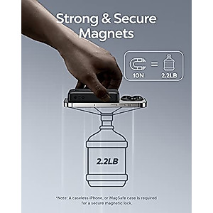 Baseus Magnetic Wireless Portable Charger, 10000mAh Battery Pack with USB C Cable PD 20W Magnetic Power Bank, for MagSafe, for iPhone 14/13/12 Series, Black