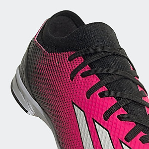adidas X SPEEDPORTAL.3 Turf Soccer Shoe, Team Shock Pink/Zero Metallic/Black, 4.5 US Unisex Big Kid