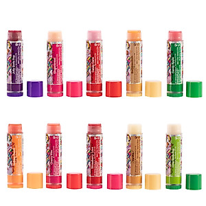 Lip Smacker Holiday Christmas Flavored Lip Balm 10-Piece Tin, Christmas Flavors