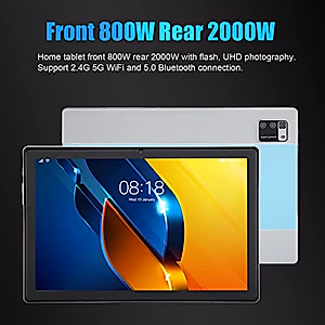 Qinlorgo Kids Tablet, MT6711 10 Core 10 Inch Tablet 2.5GHz 8800mAh for Office (US Plug)