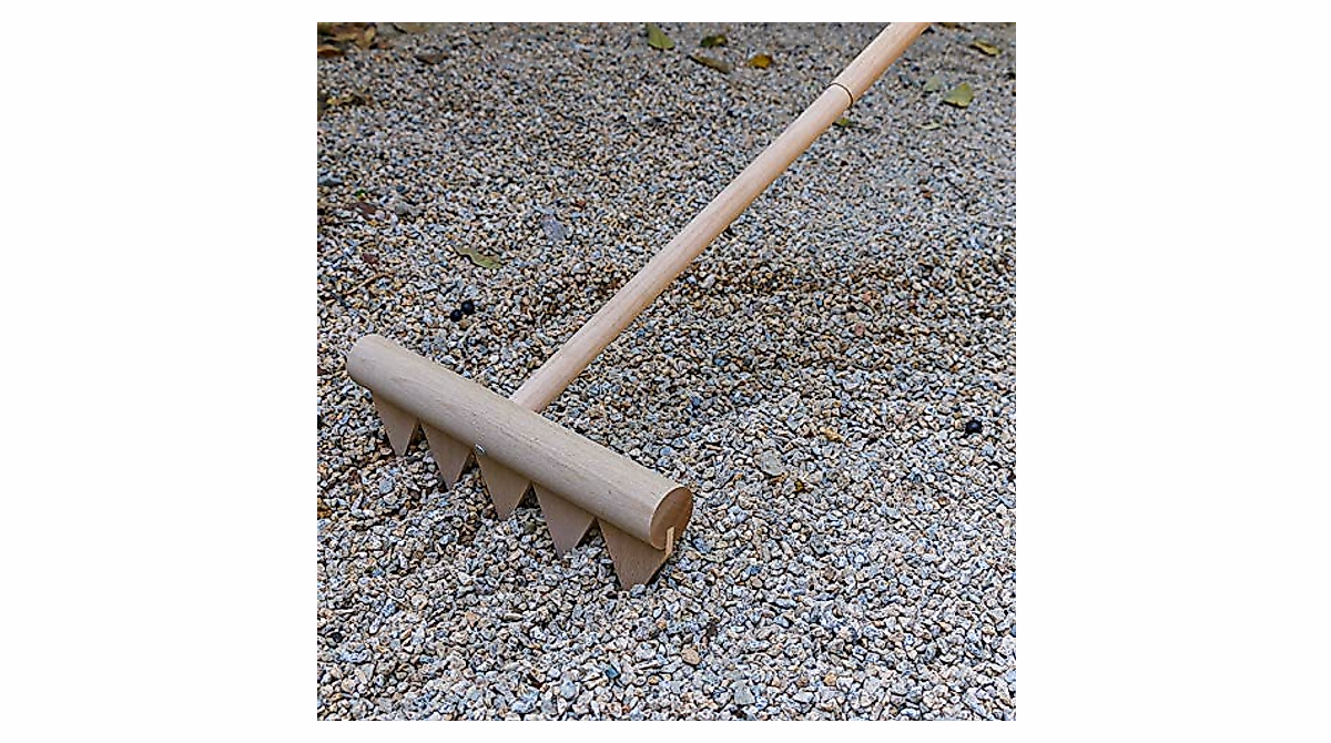 Create Your Zen Garden: Large 48" Oak Sand Rake
