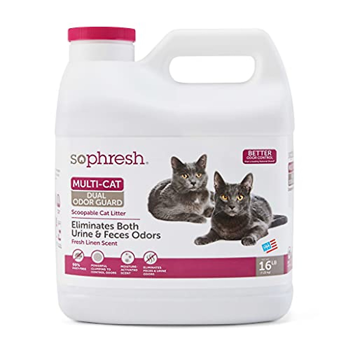 So Phresh Dual Odor Guard Scoopable Cat Litter 16 lbs.