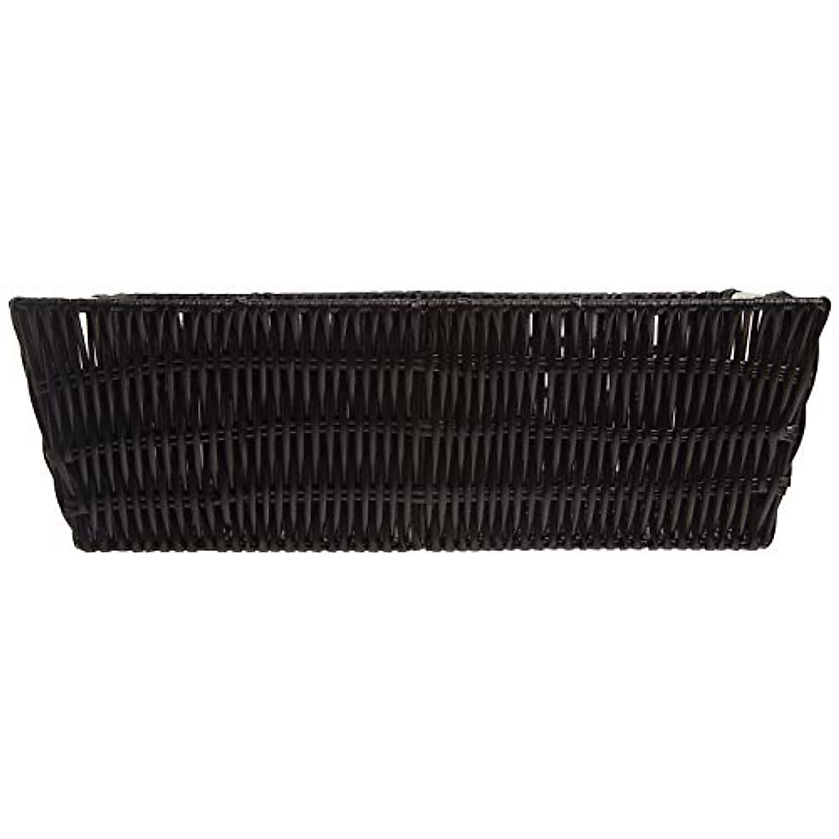 Whitmor Rattique Shelf Tote Black