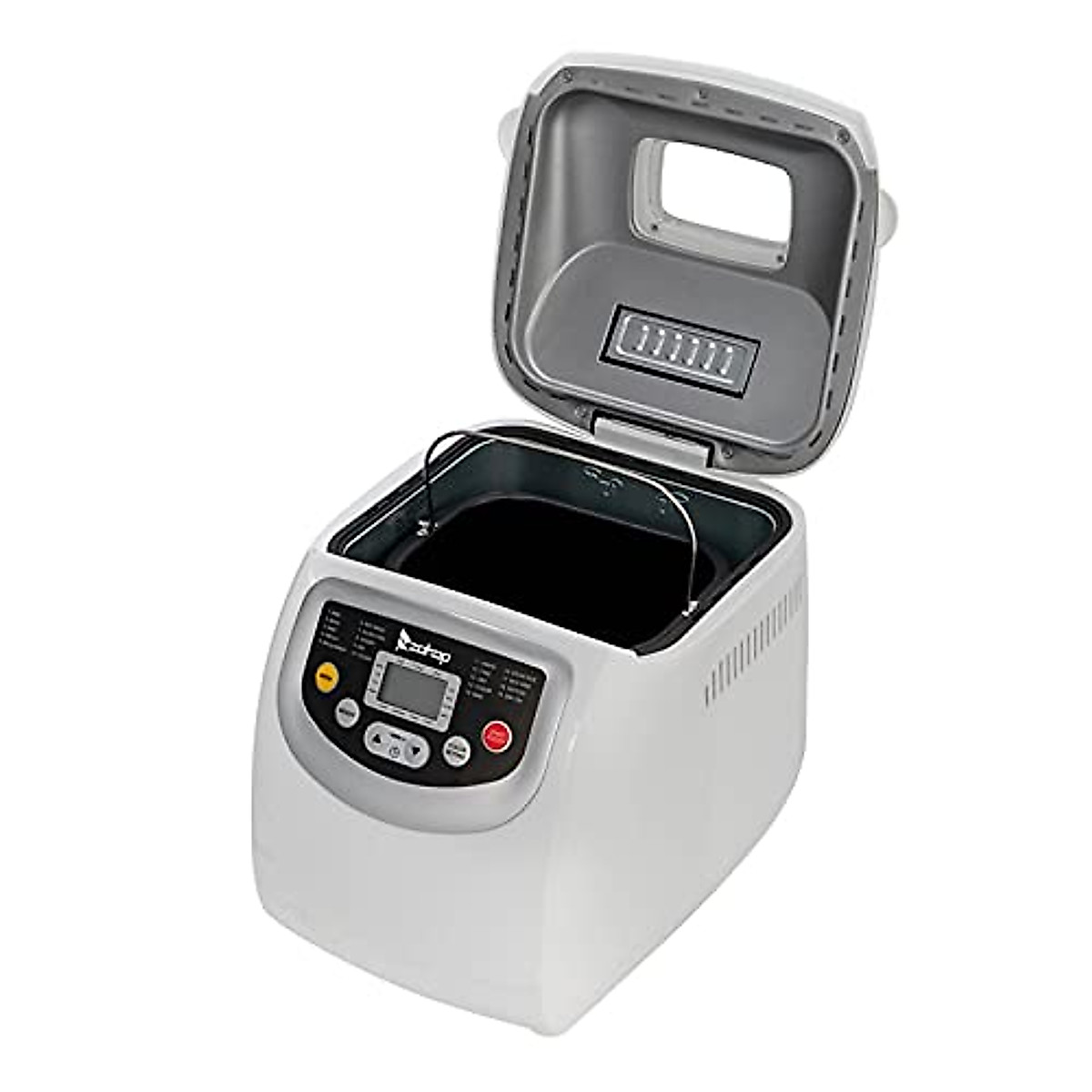 NA BM8021 2LB Bread Maker Machine with Automatic Feeding Function,High Temperature Resistant Environmental Protection Plastic,White,110V 550W US Plug