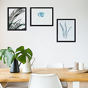 NAOKBOEE 13x17 Picture Frame in Black, Photo Frames with Plexiglass, Horizontal and Vertical Formats for Wall Mounting