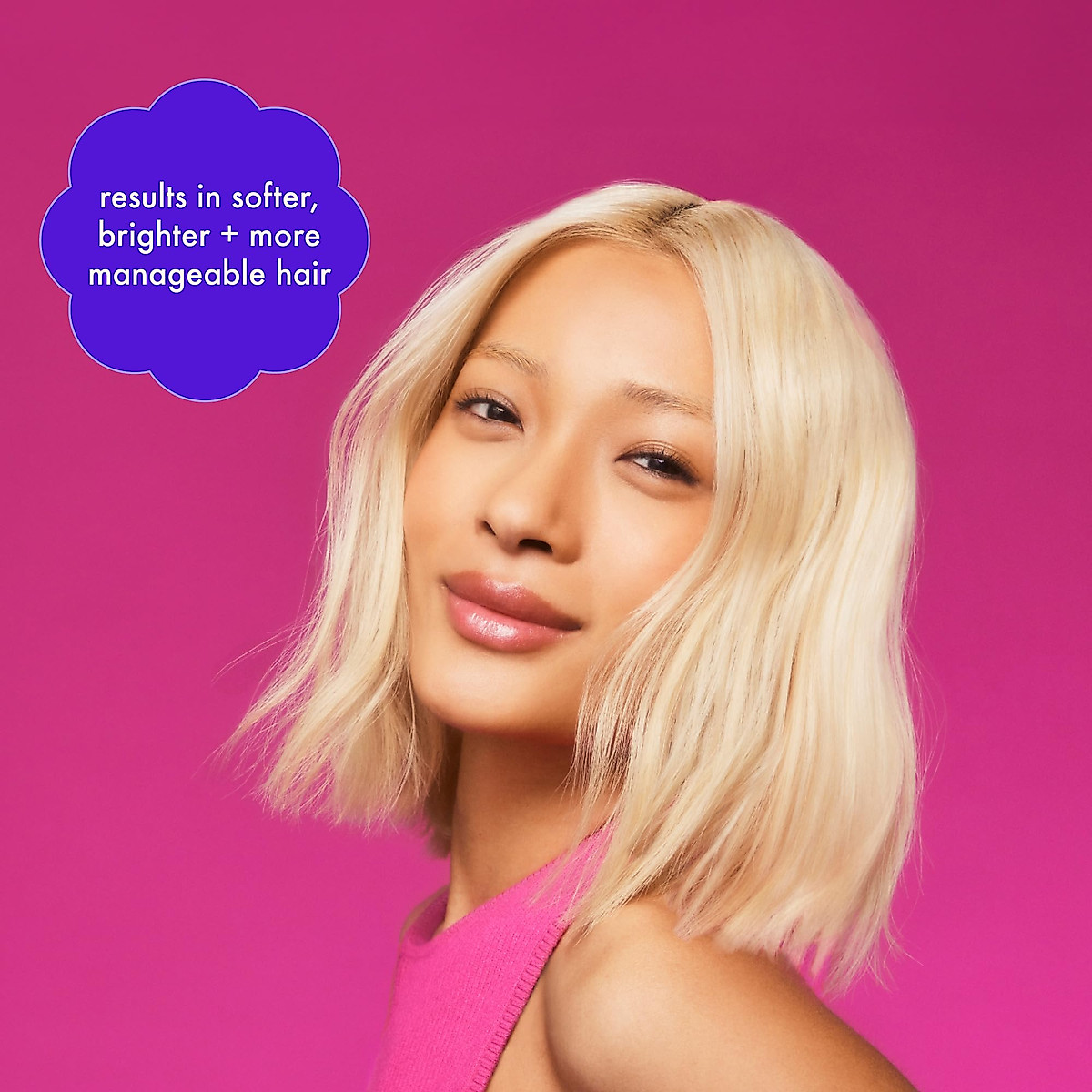 amika bust your brass cool blonde strength repair shampoo, 275ml