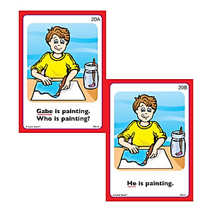 Super Duper Publications | Pronoun Parade Flash Cards | Grammar and Reading Skills Fun Deck | Educational Learning Materials for Children