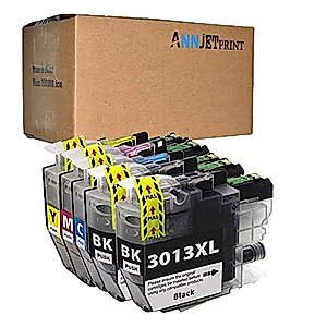 5 Pack Compatible Ink Cartridges Replacement for Brother LC3013XL LC 3013XL Ink Cartridge fit Brother MFC-J491DW MFC-J497DW MFC-J895DW MFC-J690DW Printer (2 Black 1 Cyan 1 Magenta 1 Yellow) 5 Pack
