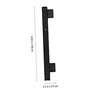 STOBOK 2 Pairs Keyboard Rails Computer Tray Computer Desk Accessories Desktop Stand Keyboard Under Drawer Sliding Rail Undermount Drawer Slides Steel Black Practical Keyboard Stand Heavy