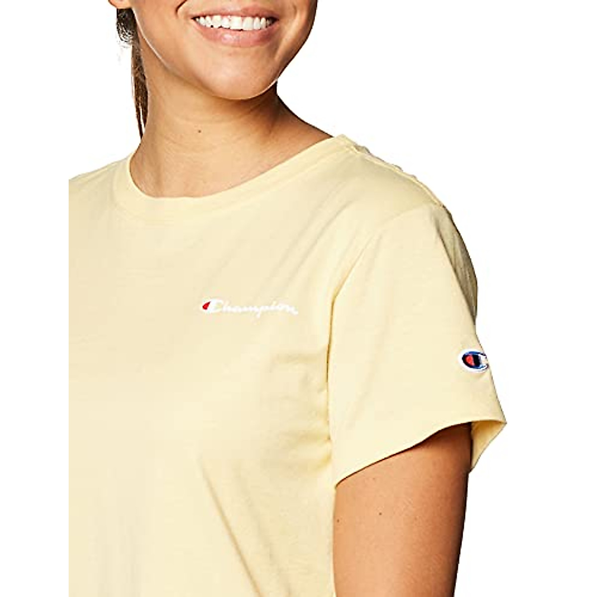 Champion Women's T-Shirt, Classic Cotton-Blend T-Shirt, Crewneck Tee, Jersey T-Shirt