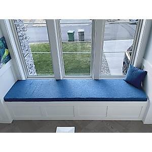 SINCERE Custom Cushions Indoor, Bench Pillow, Made to Order Foam Cushion, Bay Window Seat Pad, Mudroom Piano Bench Cushion, Swing Cushion, Hope Chest Cushion, Hearth Cushions for Fireplaces