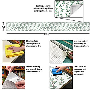 Teacher Created Resources Eucalyptus Peel and Stick Decorative Paper (TCR70008) 17-1/2 inches x 10 feet