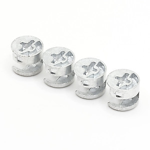 ReplacementScrews Eccentric Cam Lock Nuts Compatible with IKEA Part 106720 (Pack of 4)