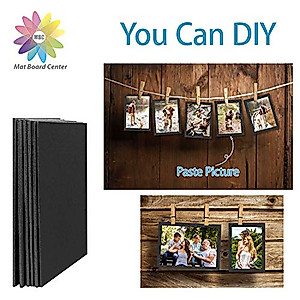 MBC MAT BOARD CENTER, 3/16" Thick Foam Core Board 11x14, Black Foam Backing Boards (Pack of 10)
